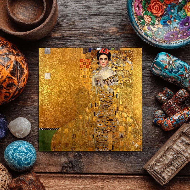 Frida Kahlo on Gustav Klimt Portrait of Adele Bloch Bauer | Gold ...