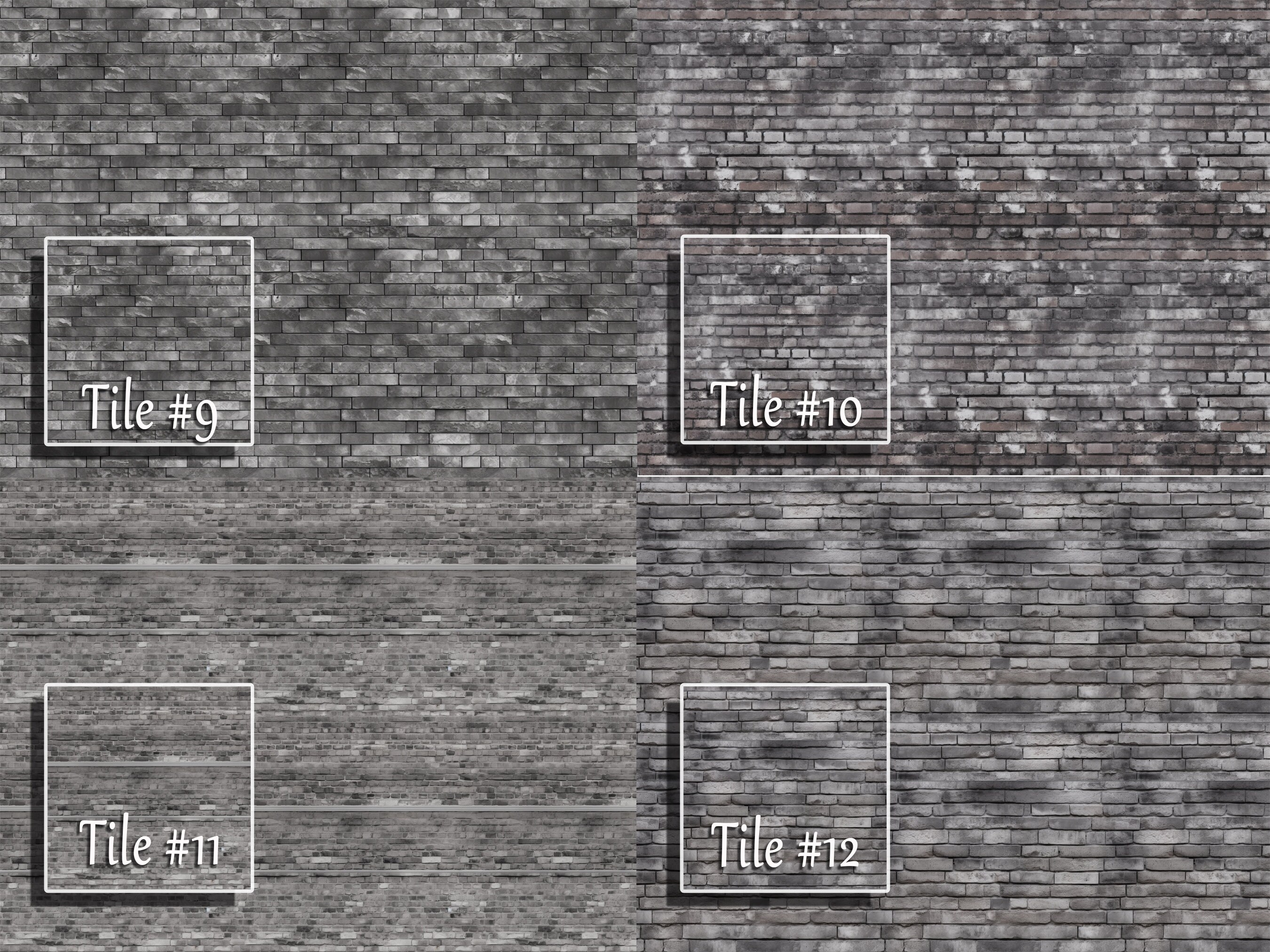 Clean & Versatile: White Seamless Brick Patterns for Photoshop and ...