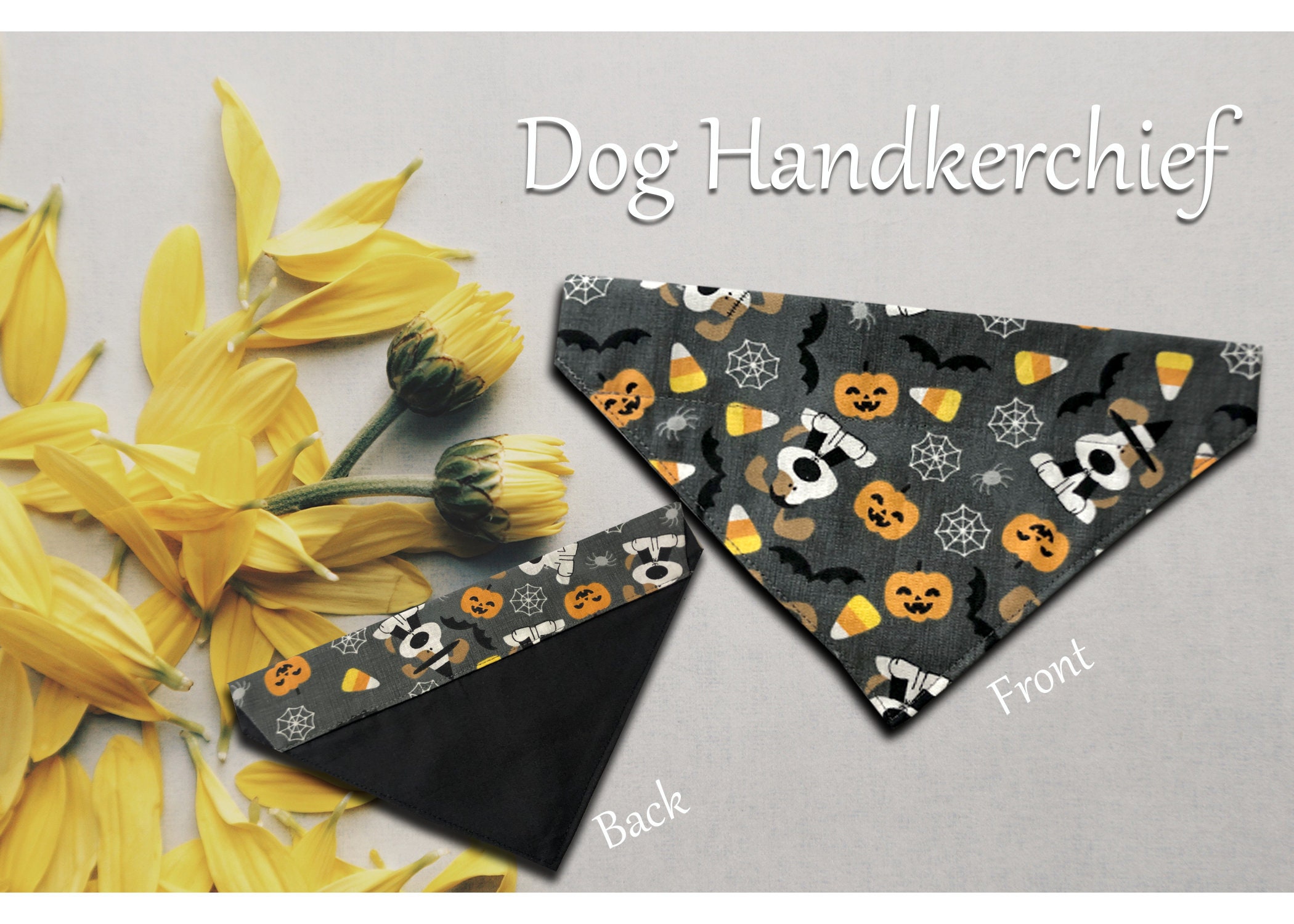 Dog and Cat Collar Scarf/dog and Cat Bandana - Doggie Handkerchief ...