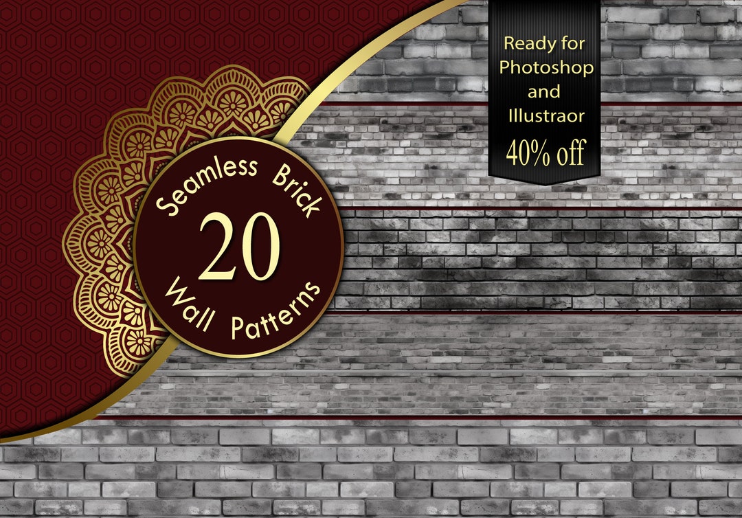 Clean & Versatile: White Seamless Brick Patterns for Photoshop and ...