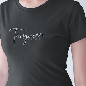 Custom Shirt Tango Clothes | "tanguera" With Est. Year | Birthday Gift ...