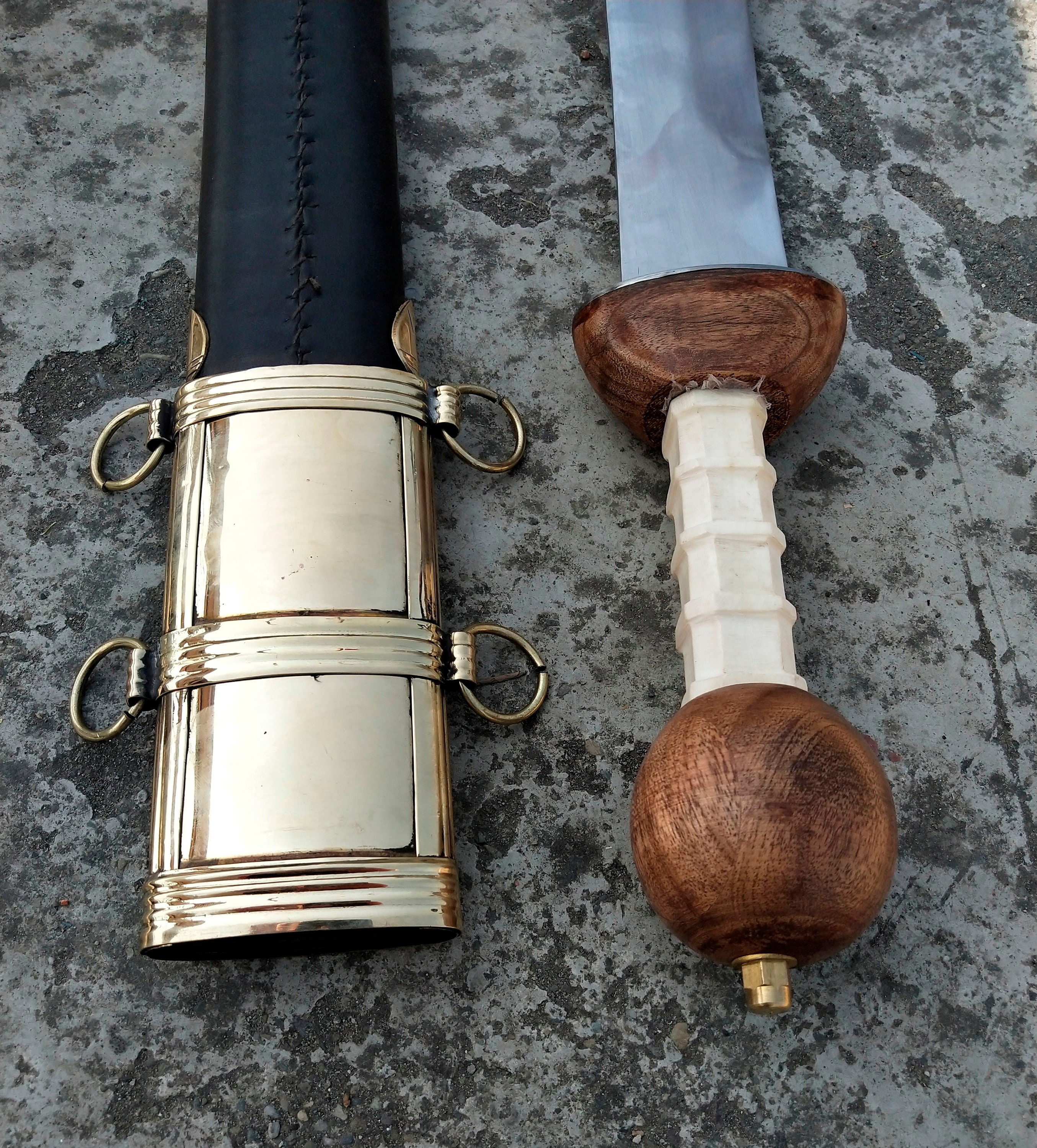Roman Legionary Gladius Replica Sword With Scabbard | Blunt Decorative ...
