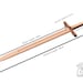 Hand-crafted Wooden Knight Sword — Medieval Cosplay & Display Replica ...