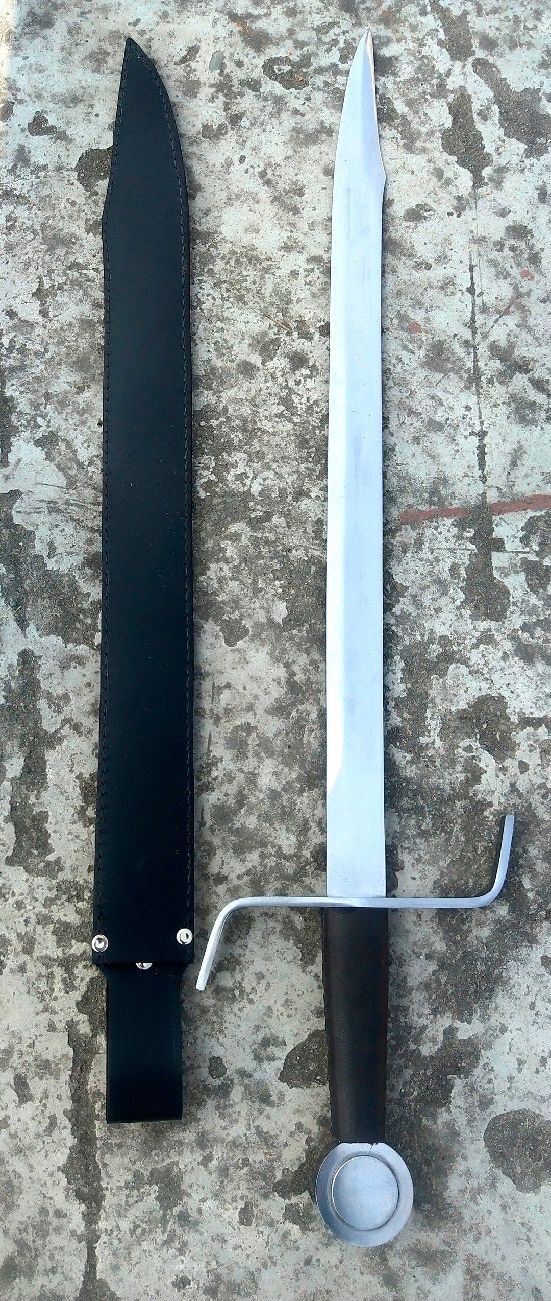 Viking Heavy Thick Medieval Age Falchion Sword With S Shaped Guard - Etsy