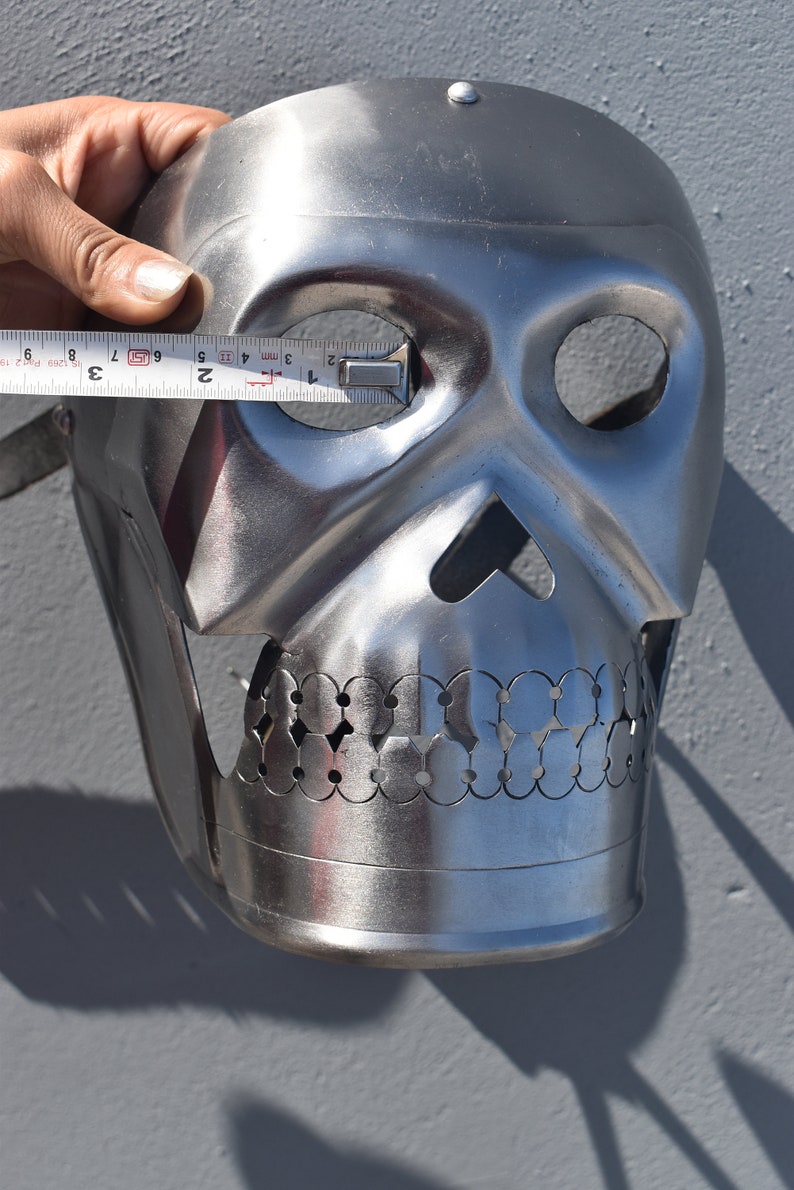 Handcrafted Medieval Skull Helmet – Decorative / Cosplay / Costume Mask ...