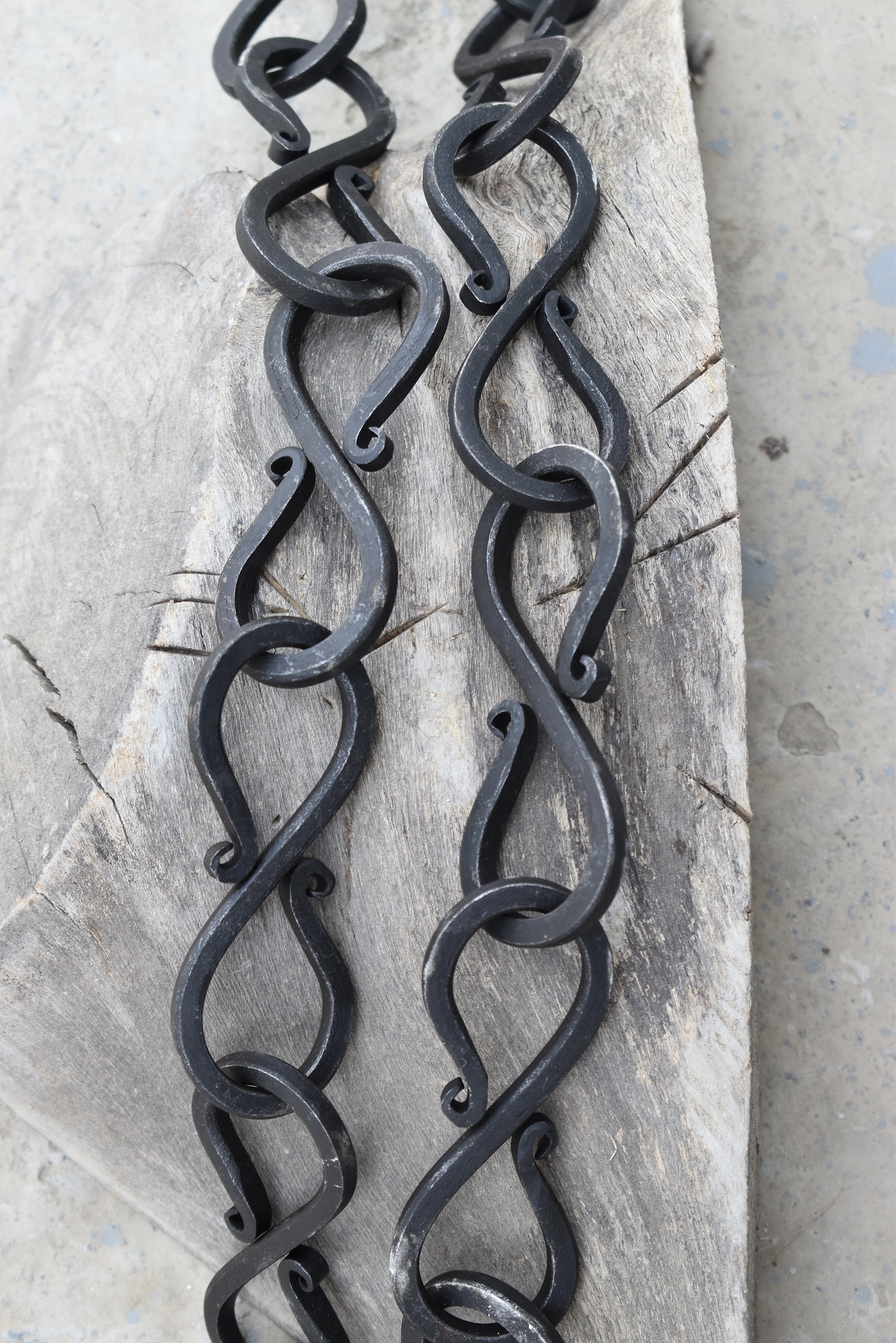 Hand Forged Viking S Hook Chain: Medieval Garden Decor - Etsy UK