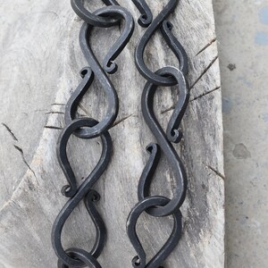 Hand Forged Viking S Hook Chain: Medieval Garden Decor - Etsy UK