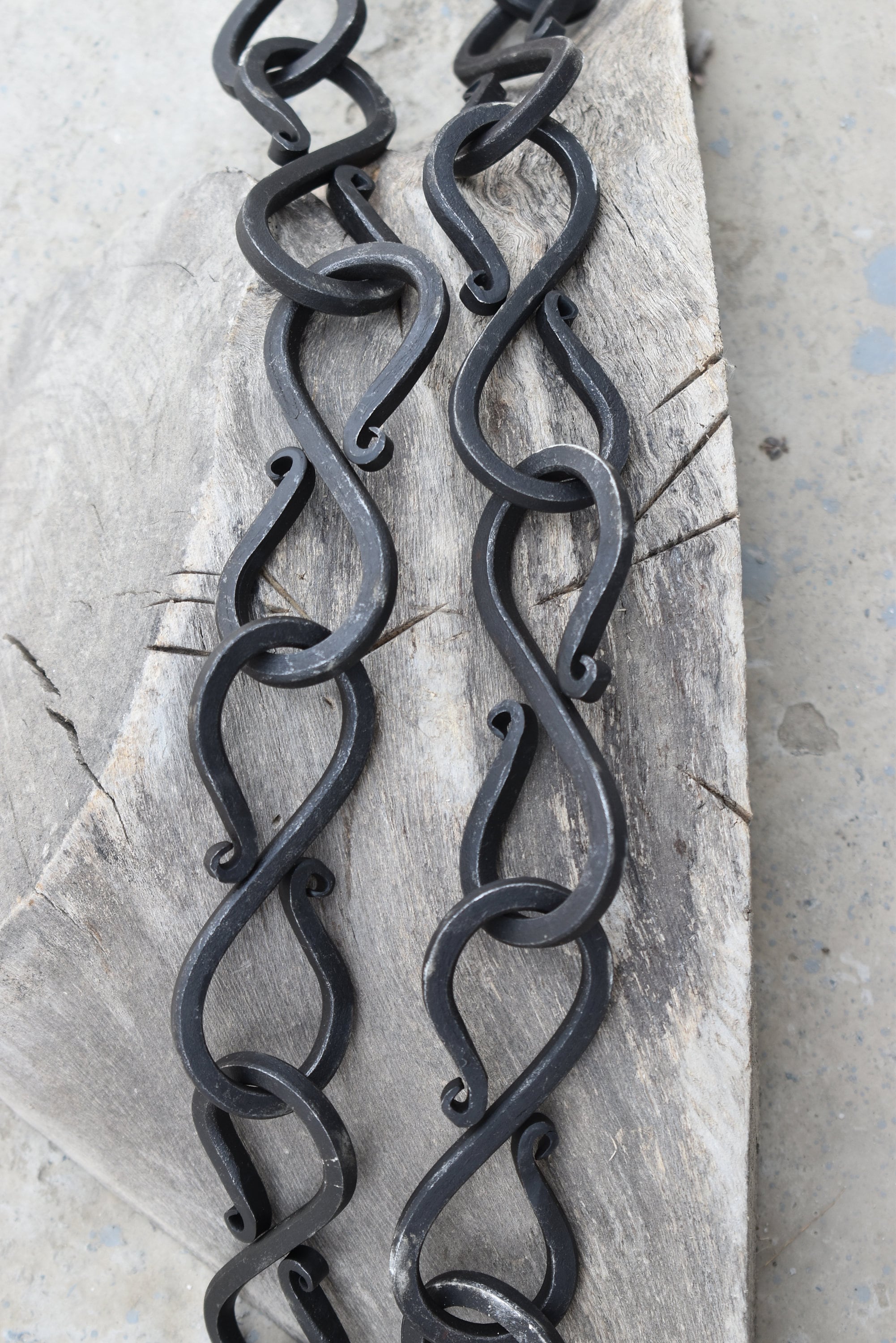 Hand Forged Viking S Hook Chain: Medieval Garden Decor - Etsy UK
