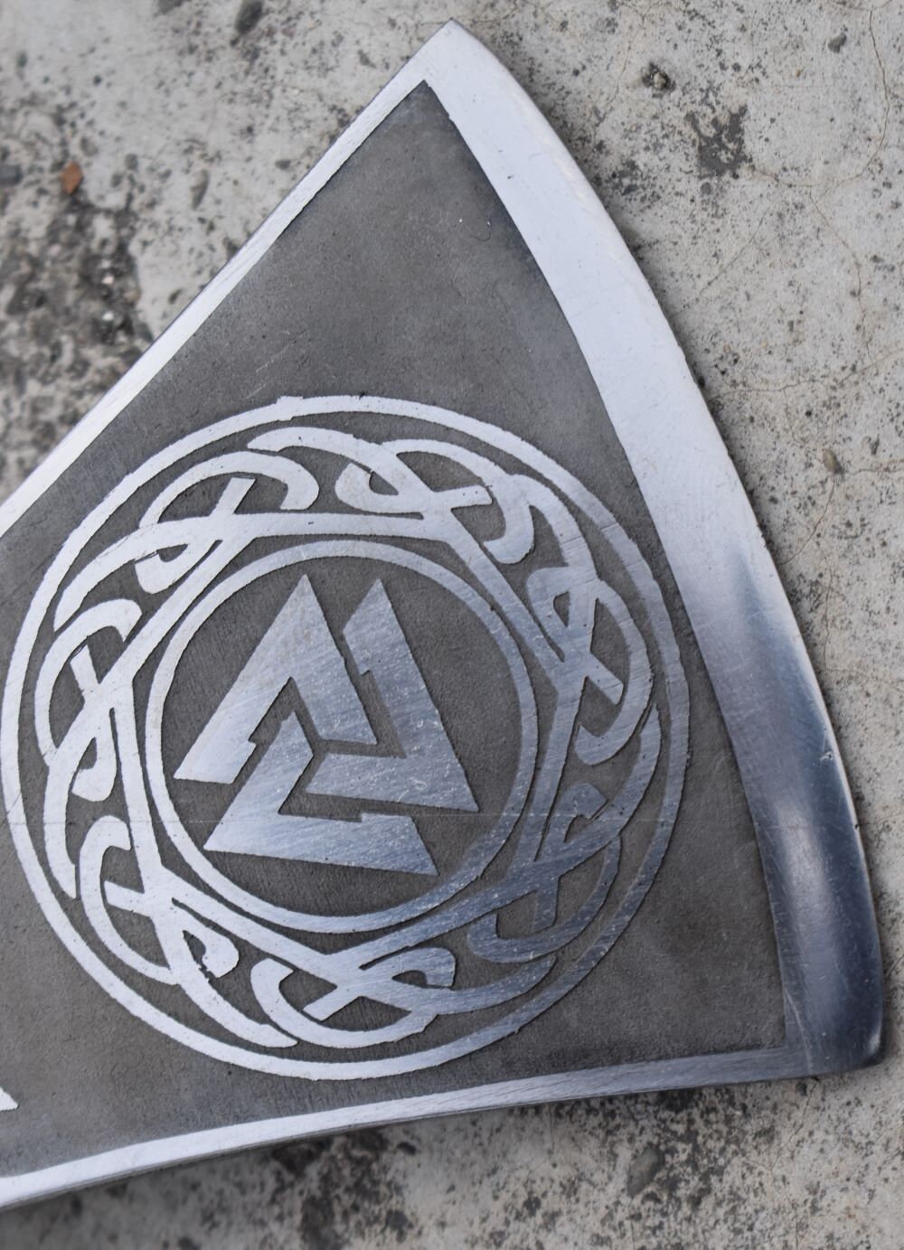 Hand-forged Viking Axe Head With Etched Wolves - Etsy