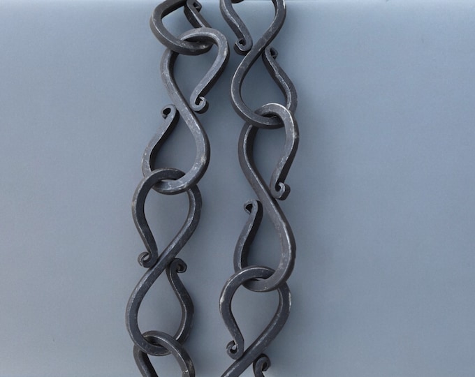 Hand Forged Medieval Viking S Hook Chain. Perfect for Garden Décor and ...