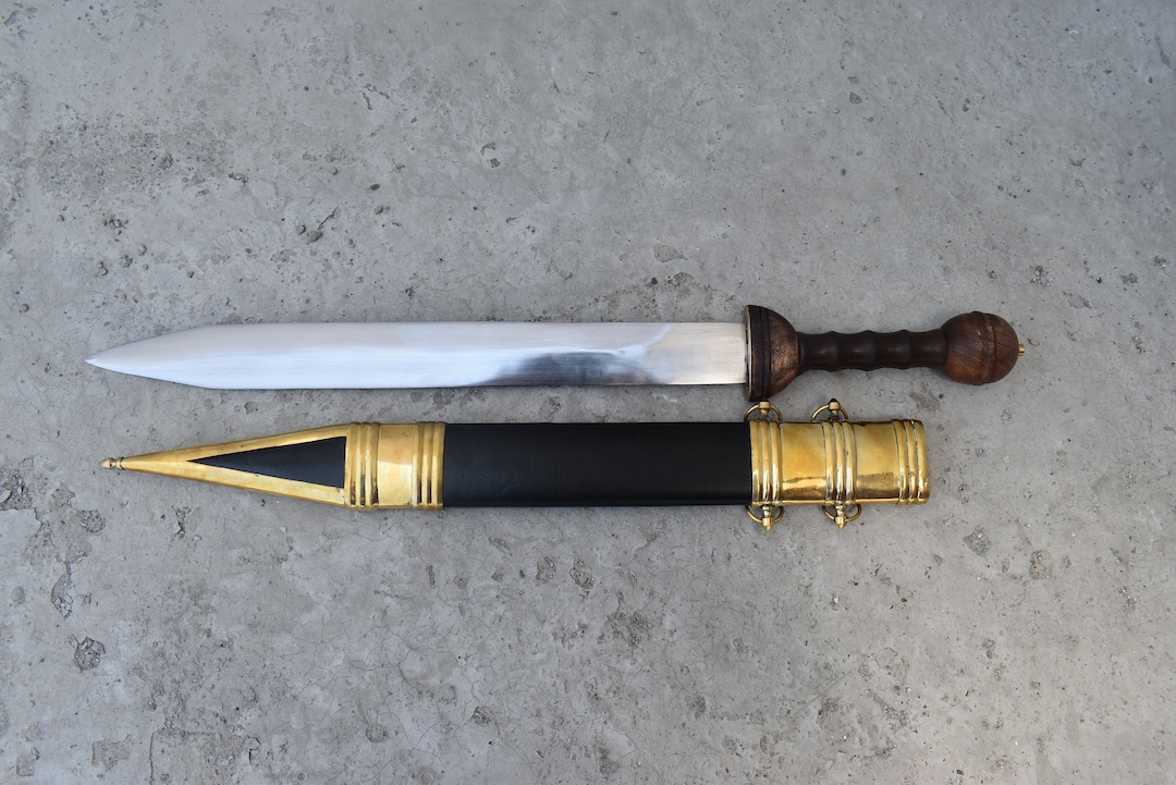 Gladius Roman Sword of the Roman Legionaries With Replica Carbon Steel ...