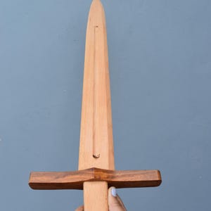Hand-crafted Knight Wooden Practice Training Sword. Medieval Inspired ...