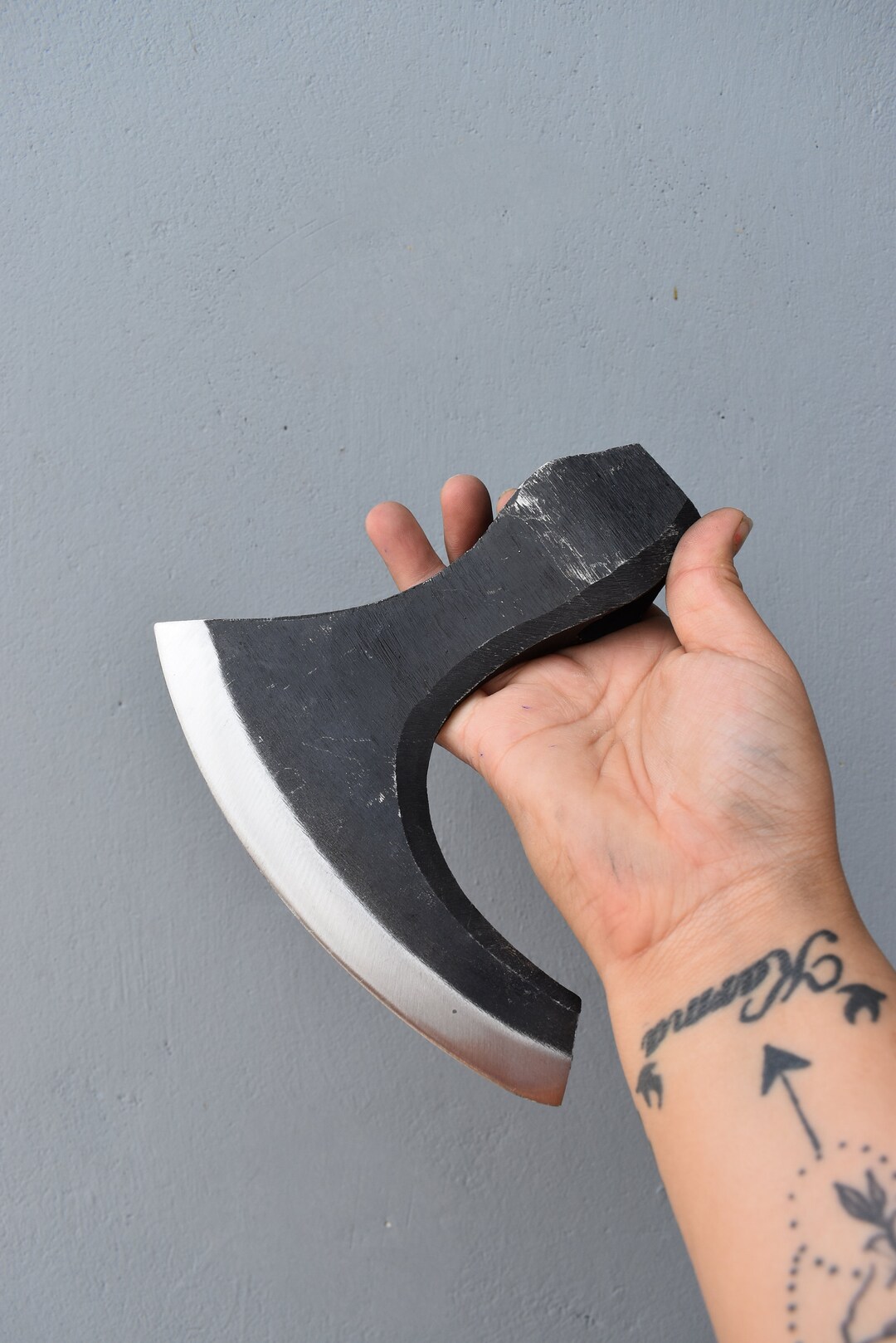 Decorative Hand-forged Viking Hatchet Axe Head – Medieval-style ...