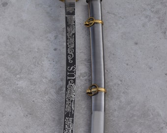 Antique Old US Civil War Officer's Sword - Etsy