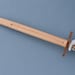 Hand-crafted Wooden Knight Sword — Medieval Cosplay & Display Replica ...