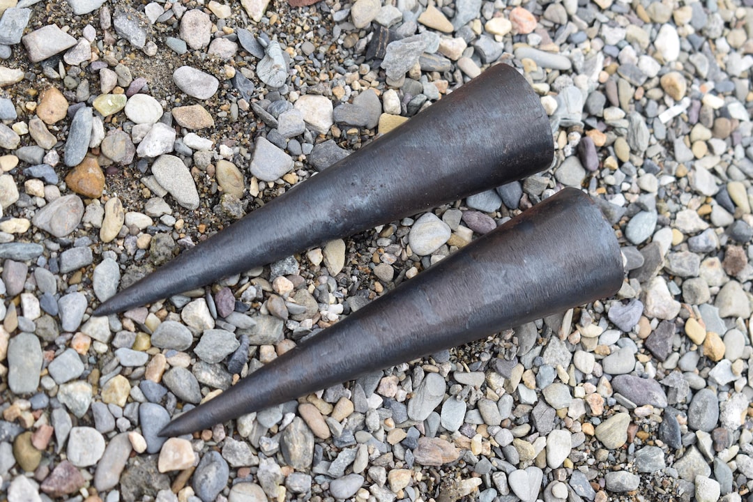 Hand-forged Decorative Medieval Butt Cap for Spear Handle | Pack of 2 ...