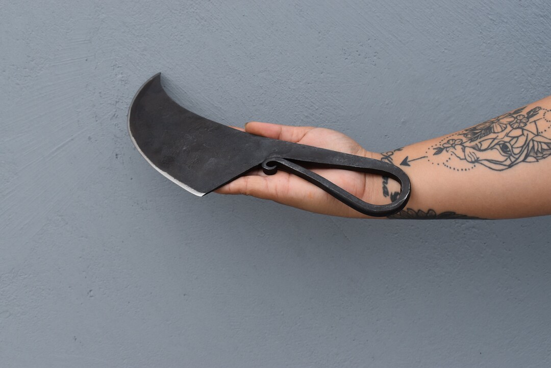 Hand-forged Medieval-style Decorative Chef Knife Replica With Leather ...