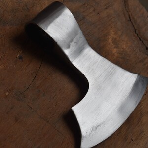 Forged Hand Made Viking Tomahawk Viking Style Steel Bearded Blank Axe Head Throwing Hatchet ...