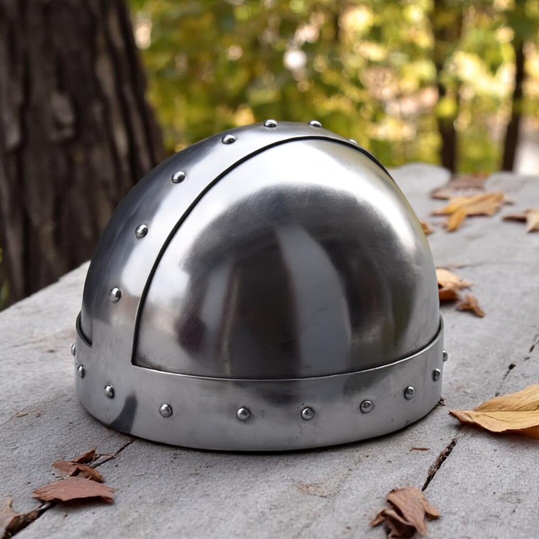 Hand-crafted Medieval-style Display Helmet | LARP & Cosplay Headpiece ...