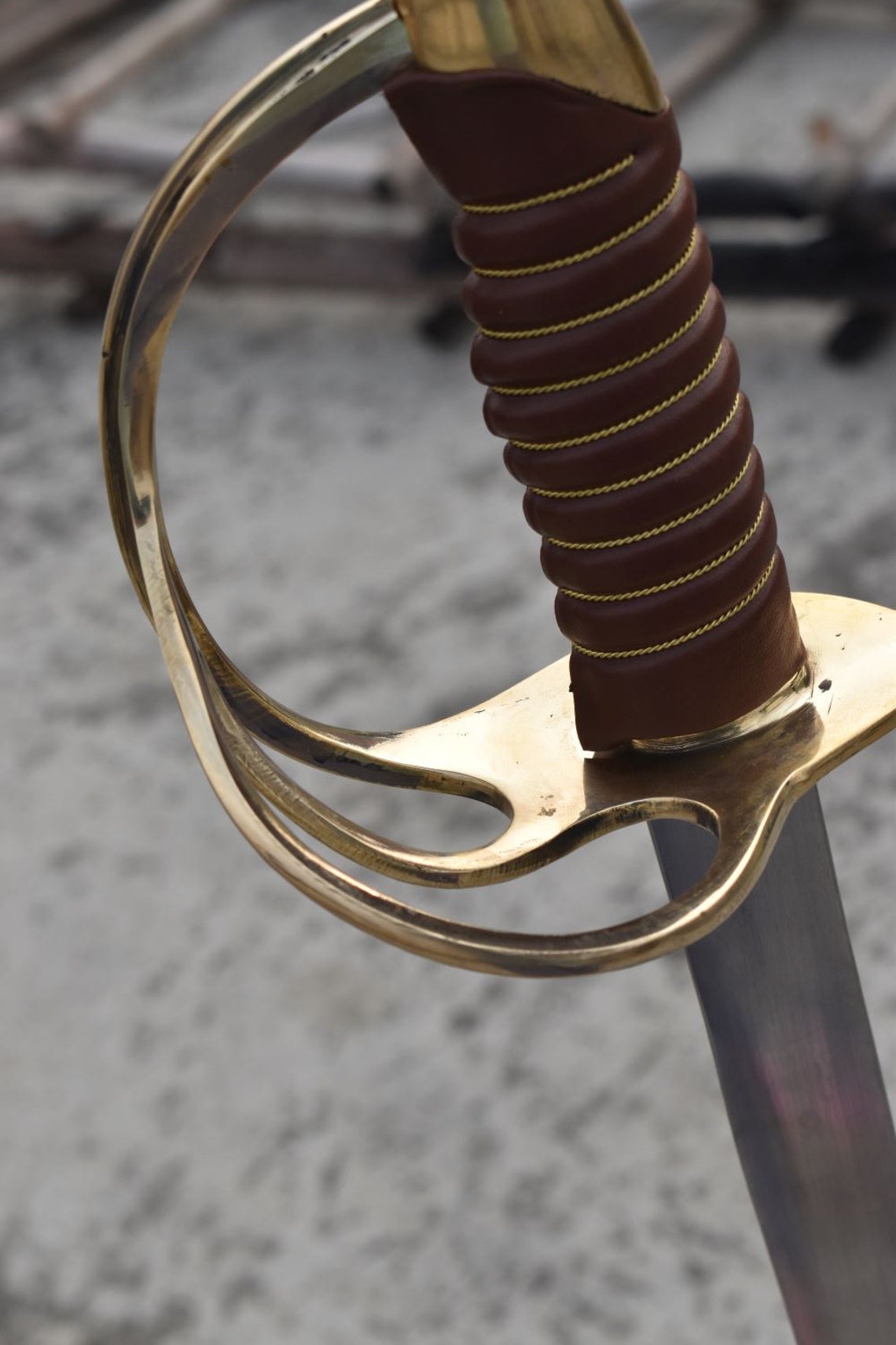 American Cavalry Officer's Sword With Steel Scabbard | Etsy