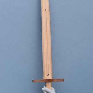 Hand-crafted Wooden Knight Sword — Medieval Cosplay & Display Replica ...