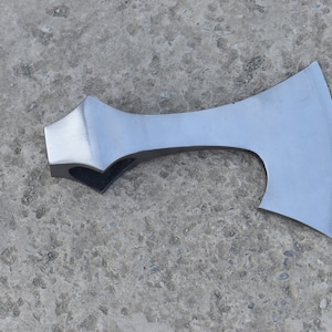 Forged Hand Made Viking Tomahawk Viking Style High Carbon Steel Bearded Blank Axe Head Throwing ...