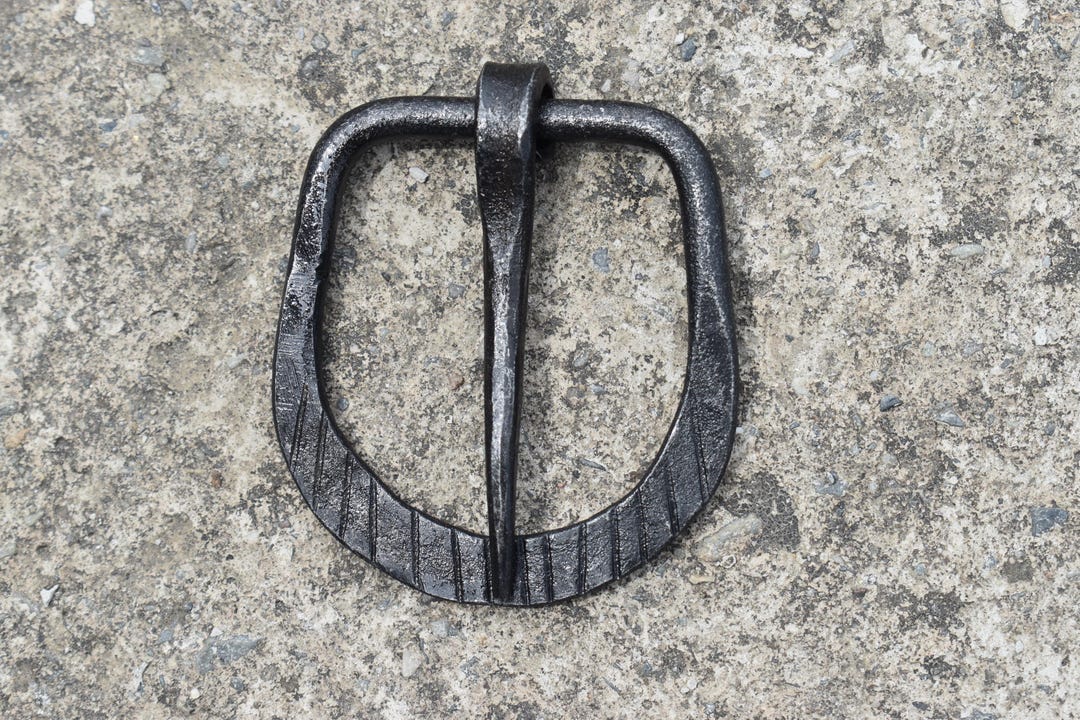 Hand Forged Medieval Iron Belt Buckle . - Etsy