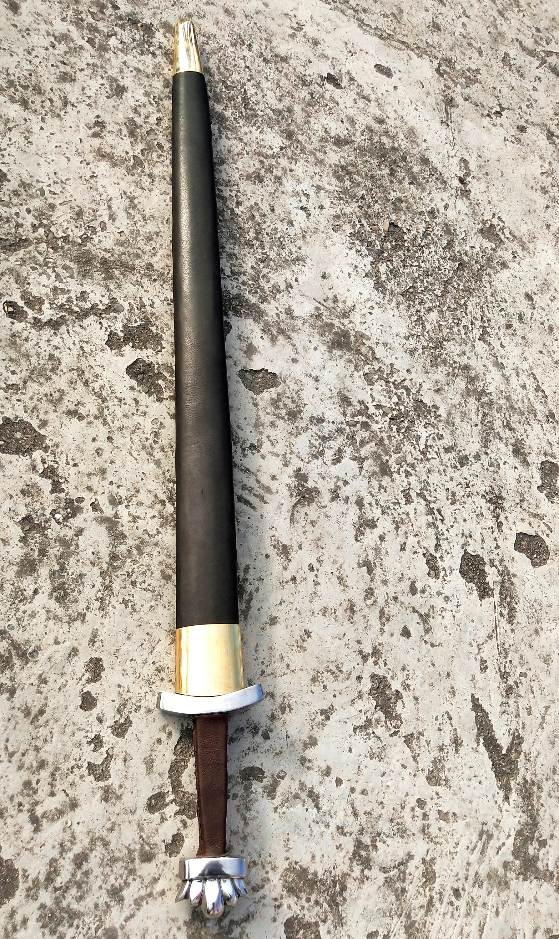 Viking Sword Medieval Replica With Wooden Scabbard - Etsy