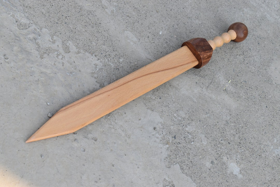 Handcrafted Wooden Roman Gladius Sword – Medieval Training & Cosplay ...