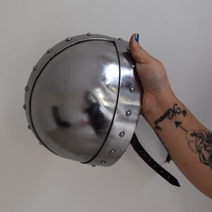 Hand Crafted Medieval Armor Helmet. Authentic Steel Warrior Headgear ...