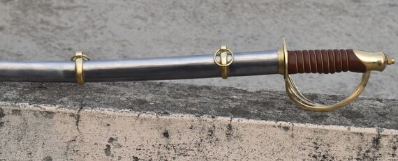 American Cavalry Officer's Sword With Steel Scabbard | Etsy