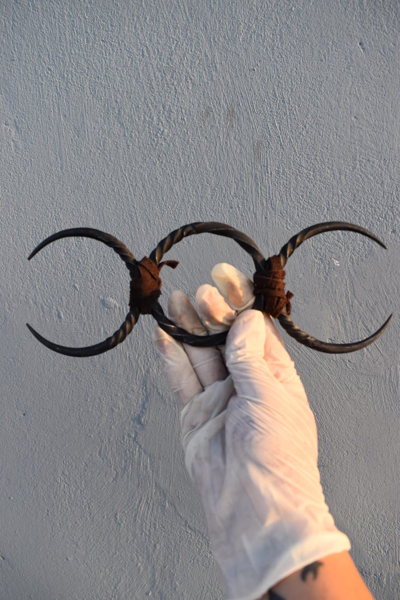 Hand-forged Iron Belt Buckle – Medieval-style Moon Design, Handmade ...