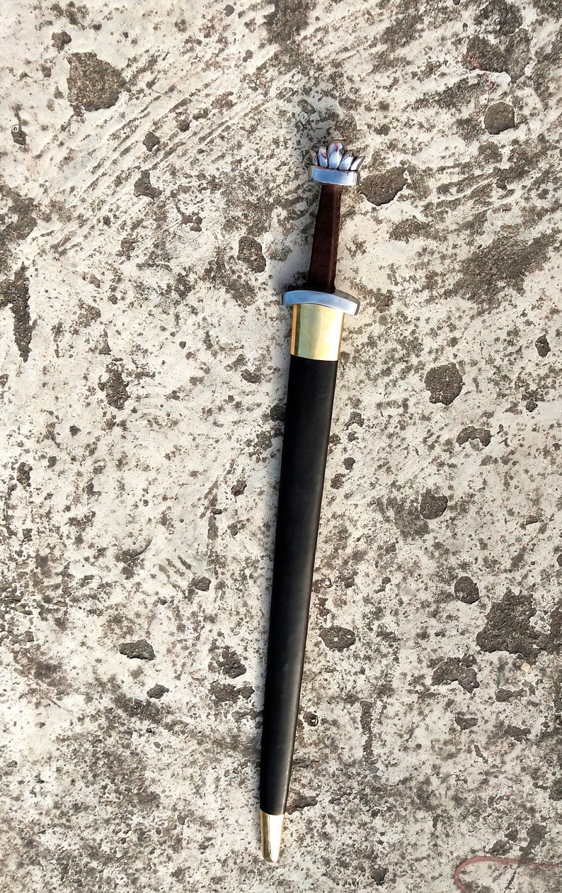 Viking Sword Medieval Replica With Wooden Scabbard - Etsy