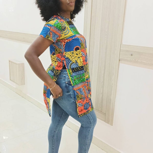 African Print Top - Etsy
