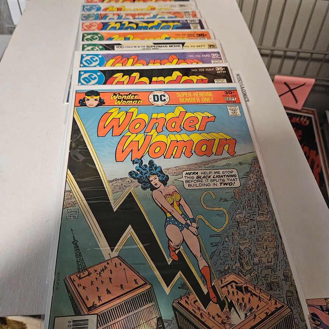 Vintage Wonder Woman Comics 1976-78 - Etsy