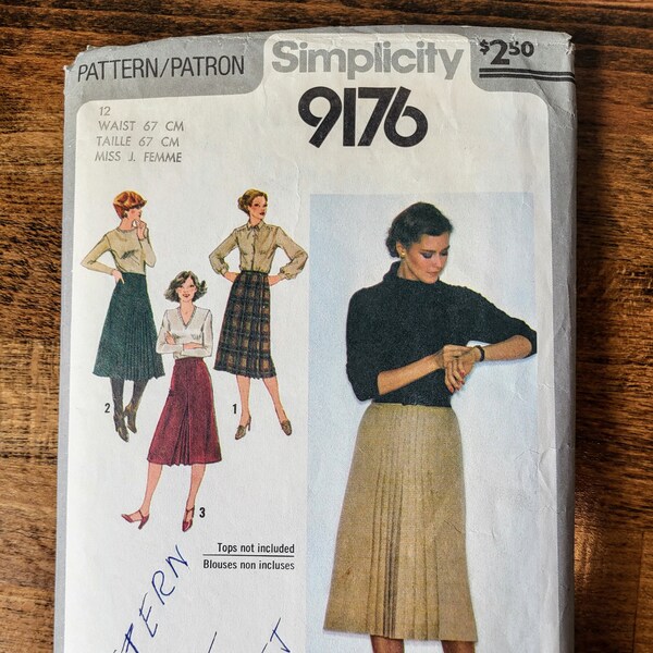 Simplicity 9176 Skirt Pattern - Etsy