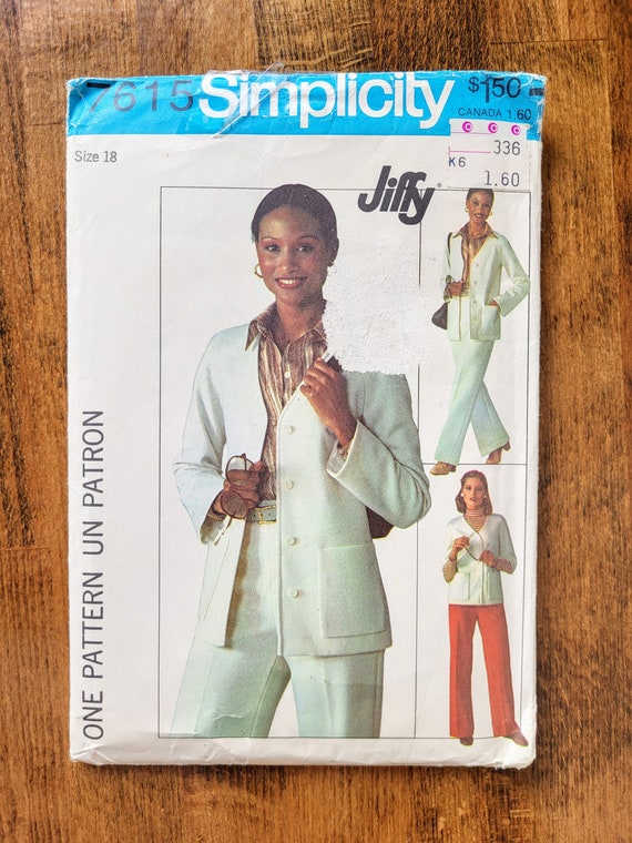 Simplicity 7615 Womens Cardigan Pattern Womens Pants Pattern - Etsy