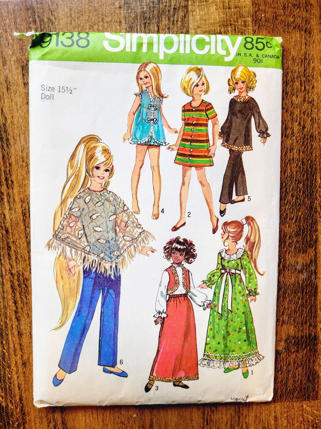 Simplicity 9138 Doll Clothing Sewing Pattern, 15.5" Doll Clothes ...