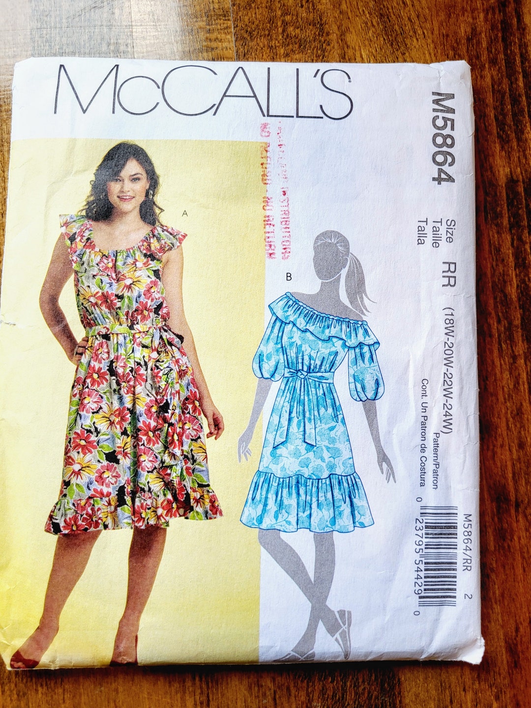 Mccall's M5864 Womens Dress Pattern, Summer Dress Pattern, off the ...