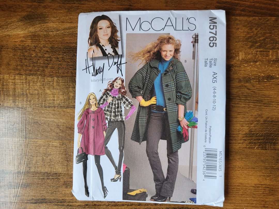Mccalls M5765 Womens Jacket Pattern, Womens Fall Jacket Pattern ...