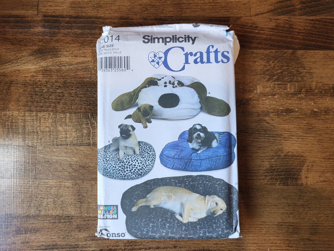 Simplicity Crafts 7014 Dog Bean Bag Sewing Pattern, Dog Bed Sewing ...