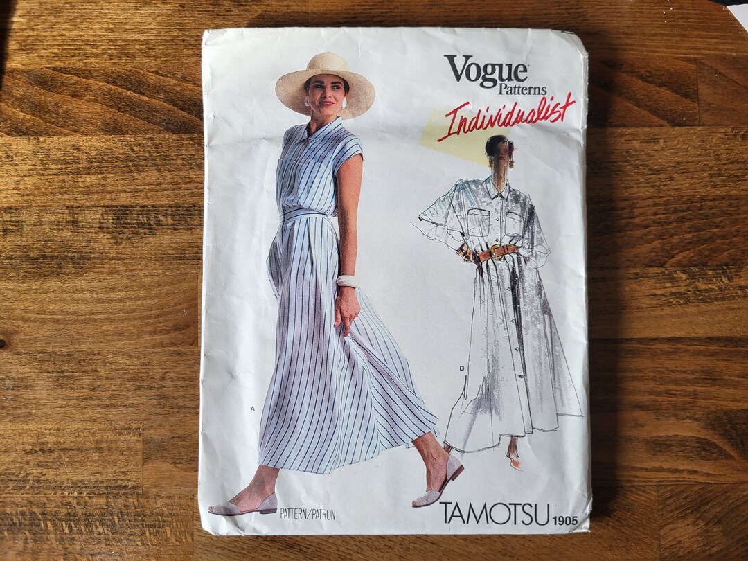 Vogue 1905 Individualist Tamotsu Sewing Pattern, Womens Dress Pattern ...