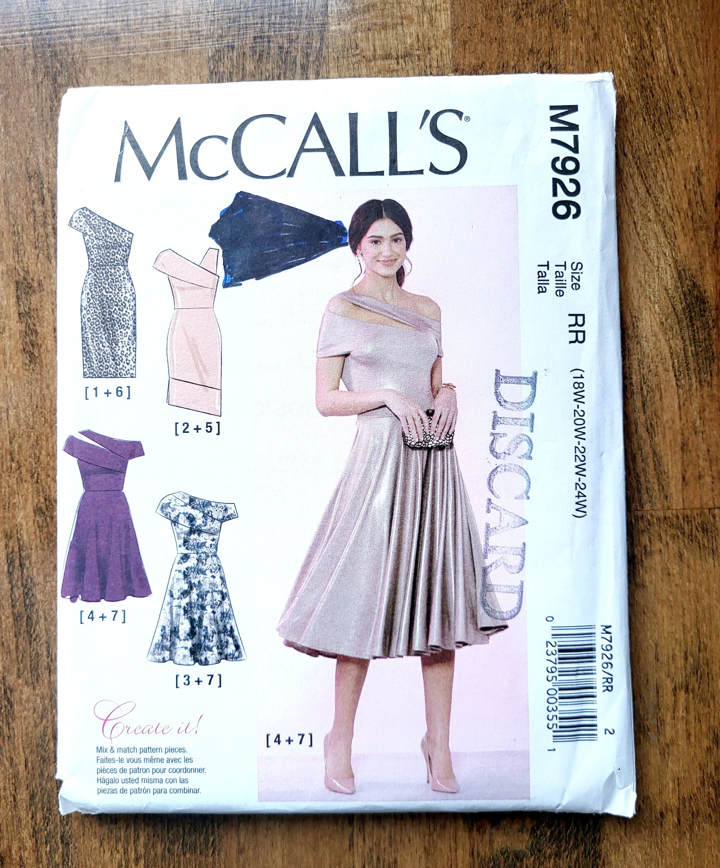 Mccall's M7926 Womens Dress Pattern, Special Occasion Dress, Prom Dress ...