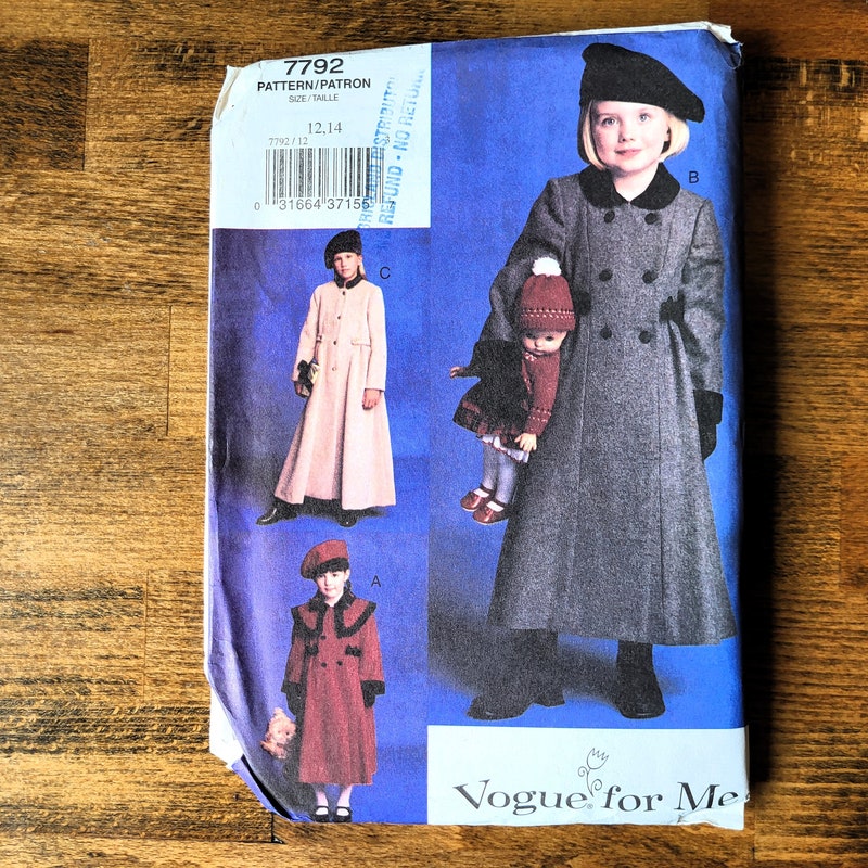 Girls Coat Pattern - Etsy