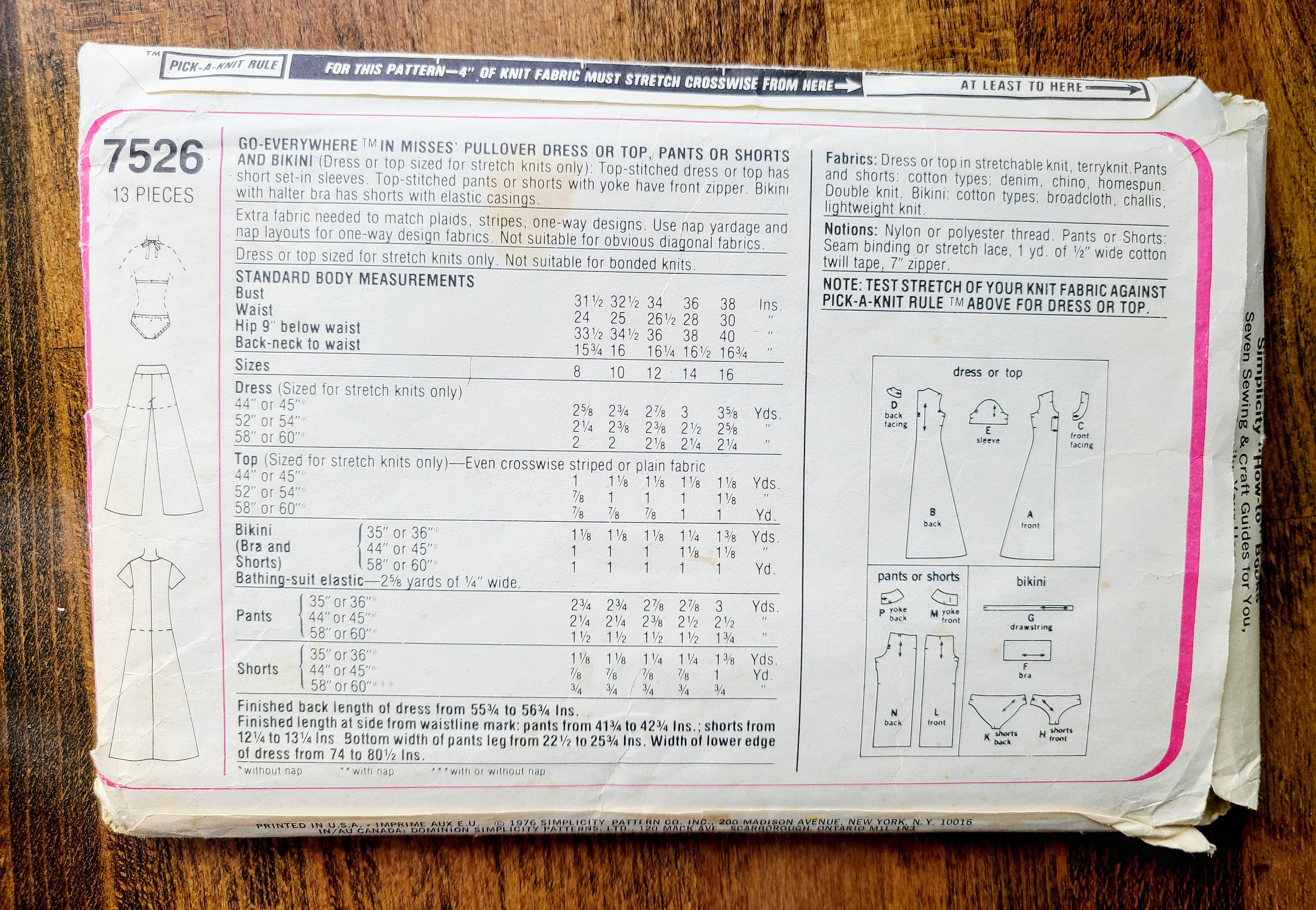 Vintage Simplicity 7526 Dress Pattern Womens Top Pattern - Etsy