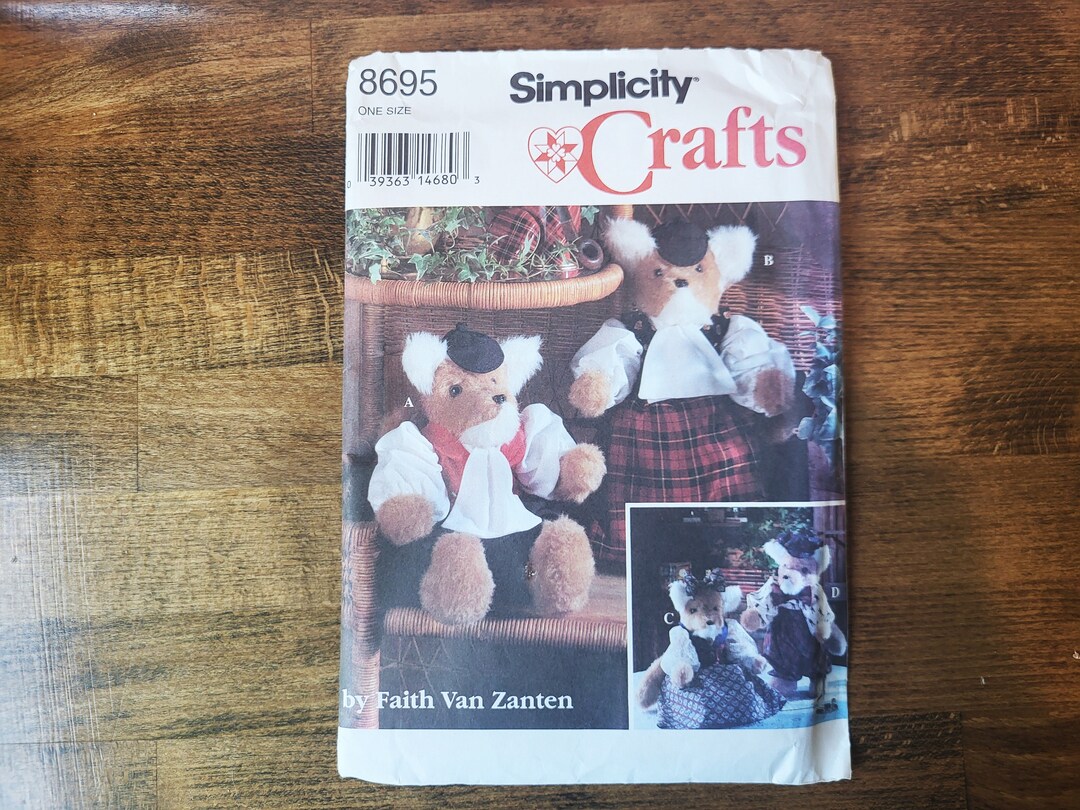 Simplicity Crafts 8695 Faith Van Zanten, Stuffed Fox Sewing Pattern ...