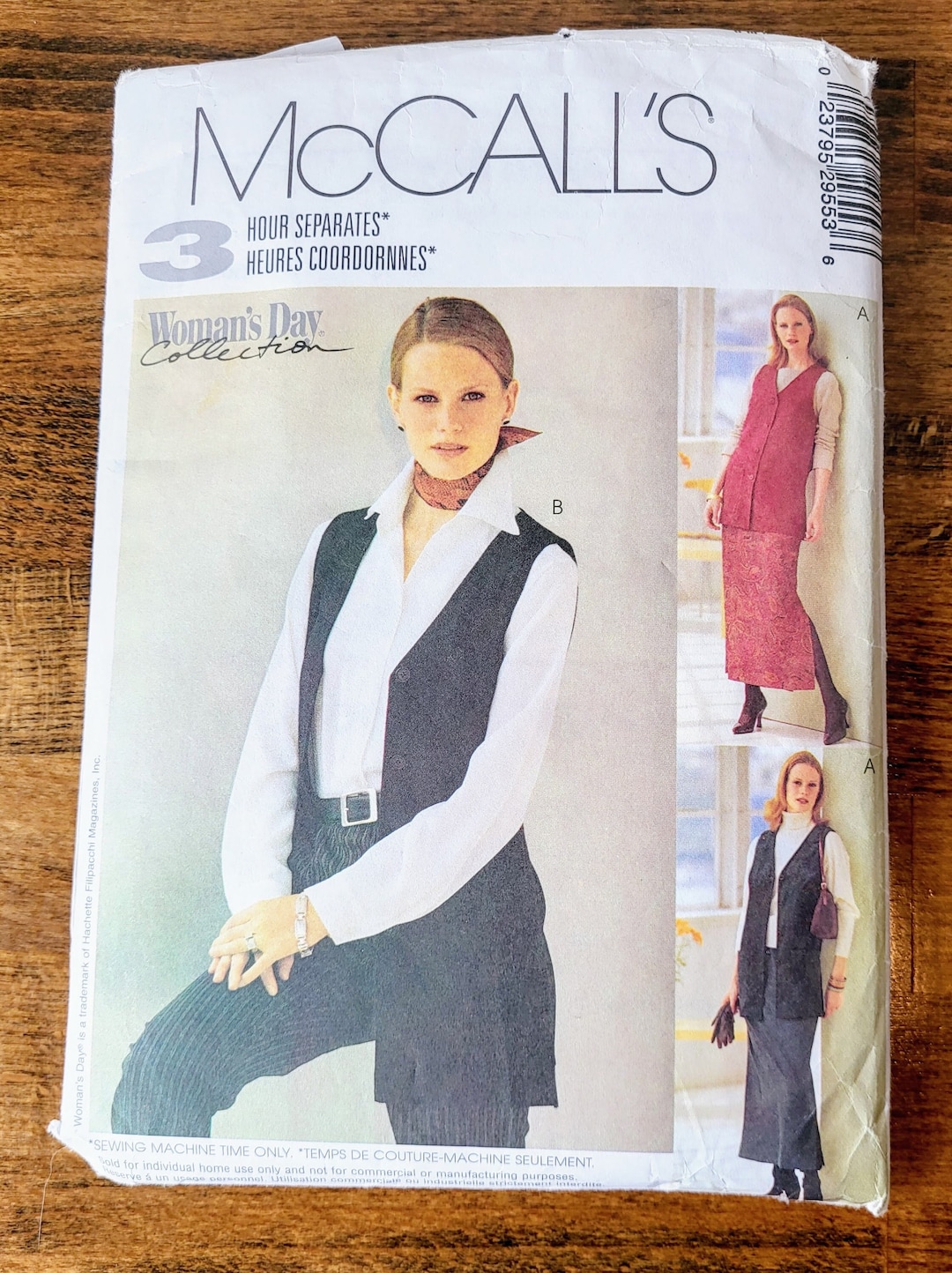 Mccall's 2955 Womens Vest Pattern, Womens Skirt Pattern, Womens Pants ...