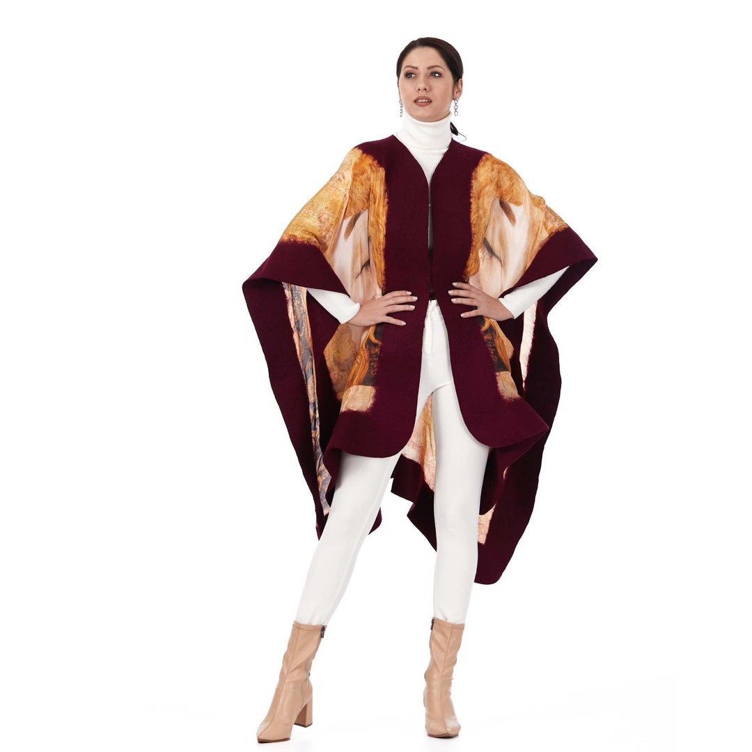 Wool Shawl Wool Cloak Burgundy Cloak Bridesmaid Shawl - Etsy UK