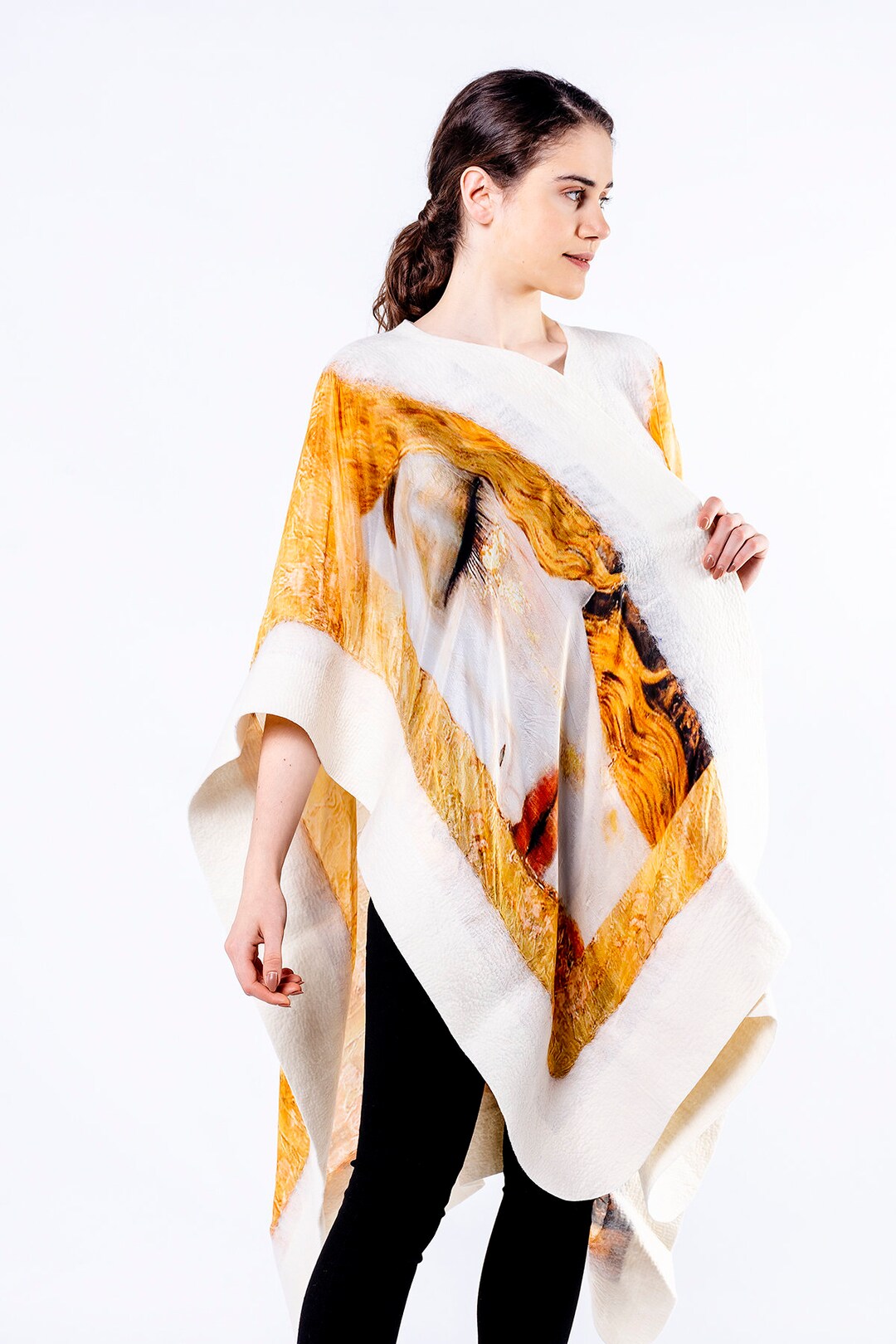 Wool Cloak, Wool Shawl, White Cloak, Bridesmaid Shawl, Felted Wool ...