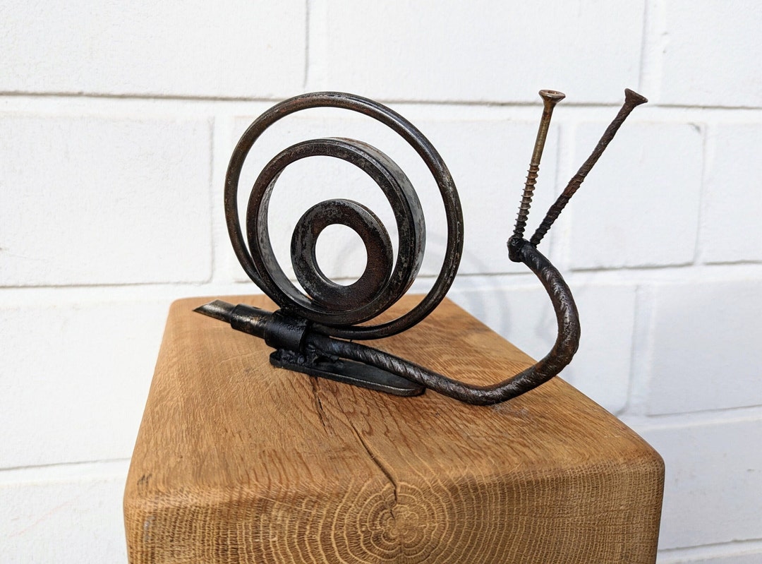 Snail aurora Lipstick Made of Scrap Metal, Unique, Scrap Art Gift Idea ...